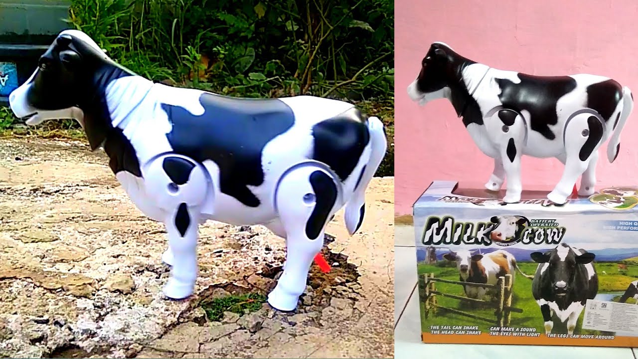 UNBOXING SAPI MAINAN BISA BERJALAN | SAPI LUCU | SAPI - SAPIAN - YouTube