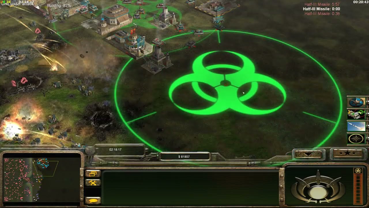 CNC Generals Contra X Beta GLA Assault General VS 7 Insane Army China ...