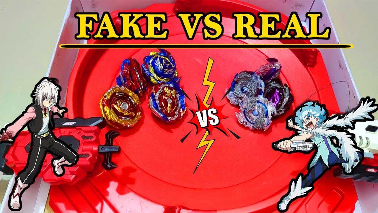FAKE BEYBLADES VS ORIGNAL BEYBLADES | BEYBLADE BURST . - YouTube