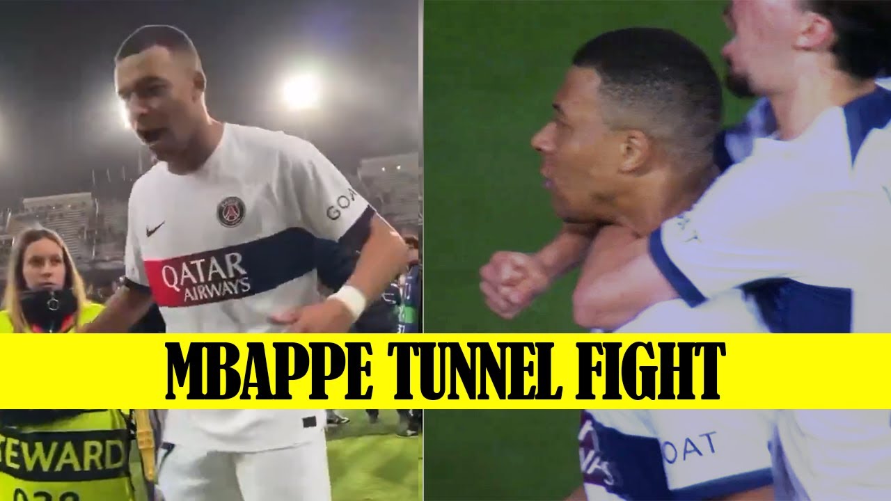 Why Kylian Mbappe had Tunnel Brawl vs Barcelona Players... - YouTube