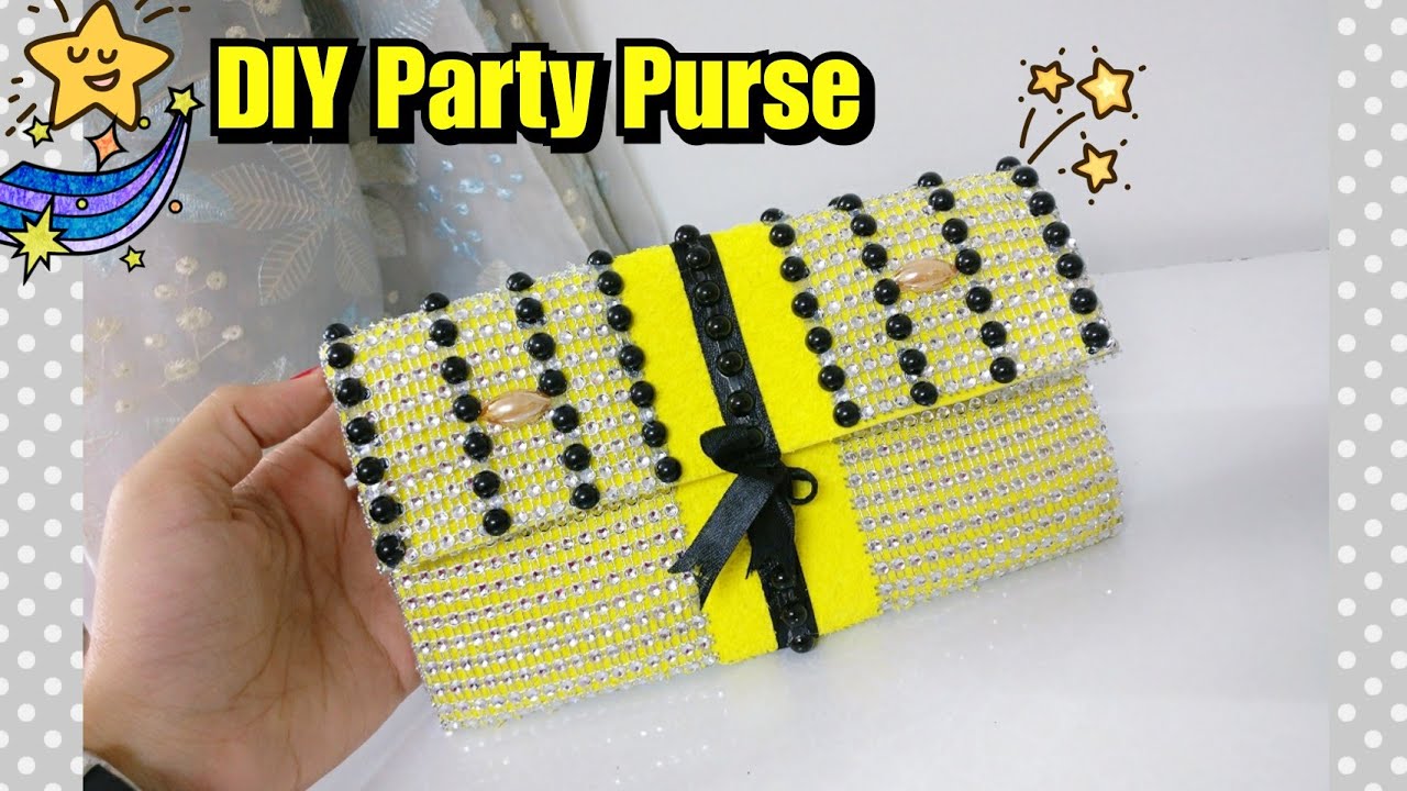 How to make Party Purse - No Sew | DIY Party Purse - YouTube