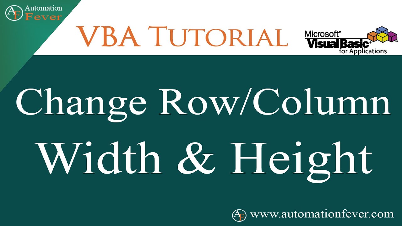 Change Row Column Width Height In VBA Excel VBA Tutorial In Hindi Change Row Column Width Height In VBA Excel VBA Tutorial In Hindi