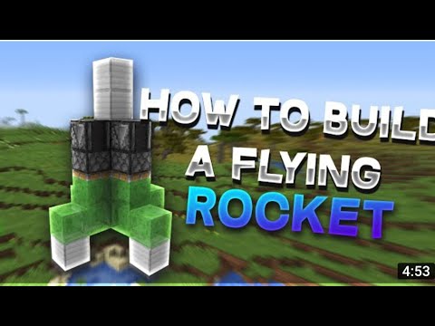 how to make a rocket on Minecraft - YouTube