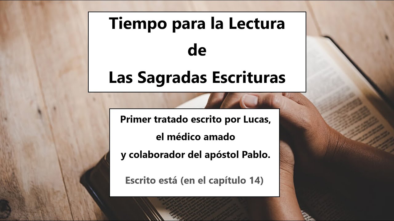 TIEMPO PARA LA LECTURA - LUCAS (CAPÍTULO 14) - YouTube