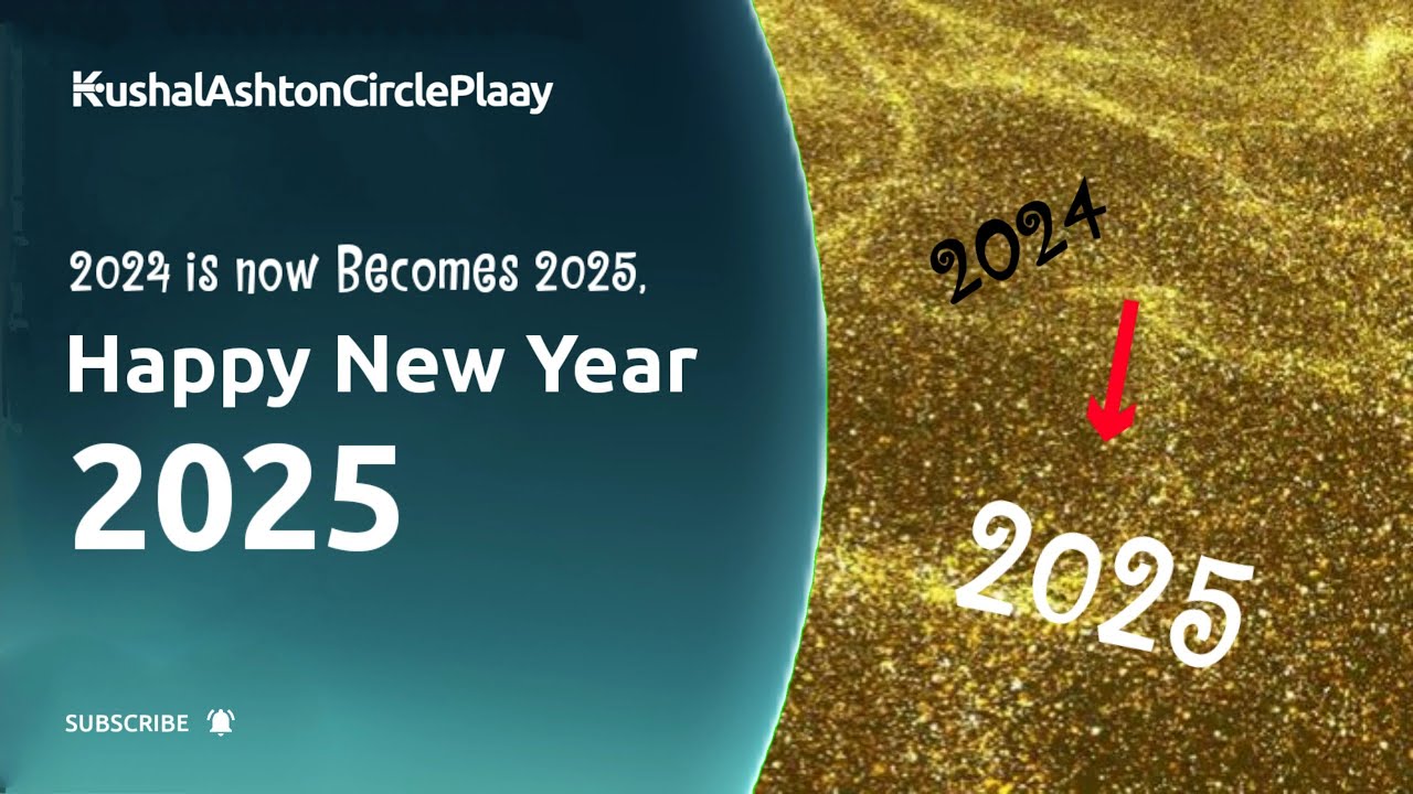 2024 is now Becomes 2025, Happy New Year 2025 ...