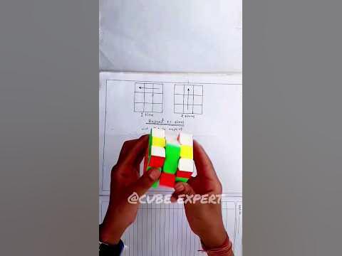 how to solve 3by3 rubik's cube ||🌀🌈 magical pattern algorithm trick #expert #viral #short # ...