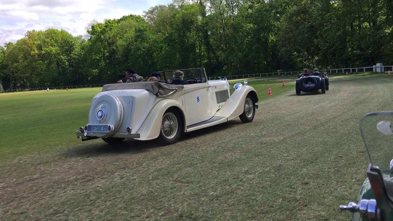 Fahrt im Talbot Sport von 1935 - YouTube