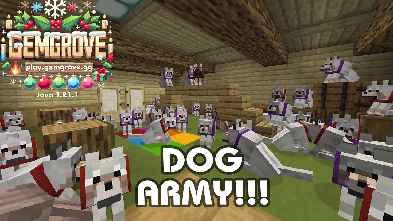DOG ARMY!!! | Minecraft SMP | Ep. 47 - YouTube