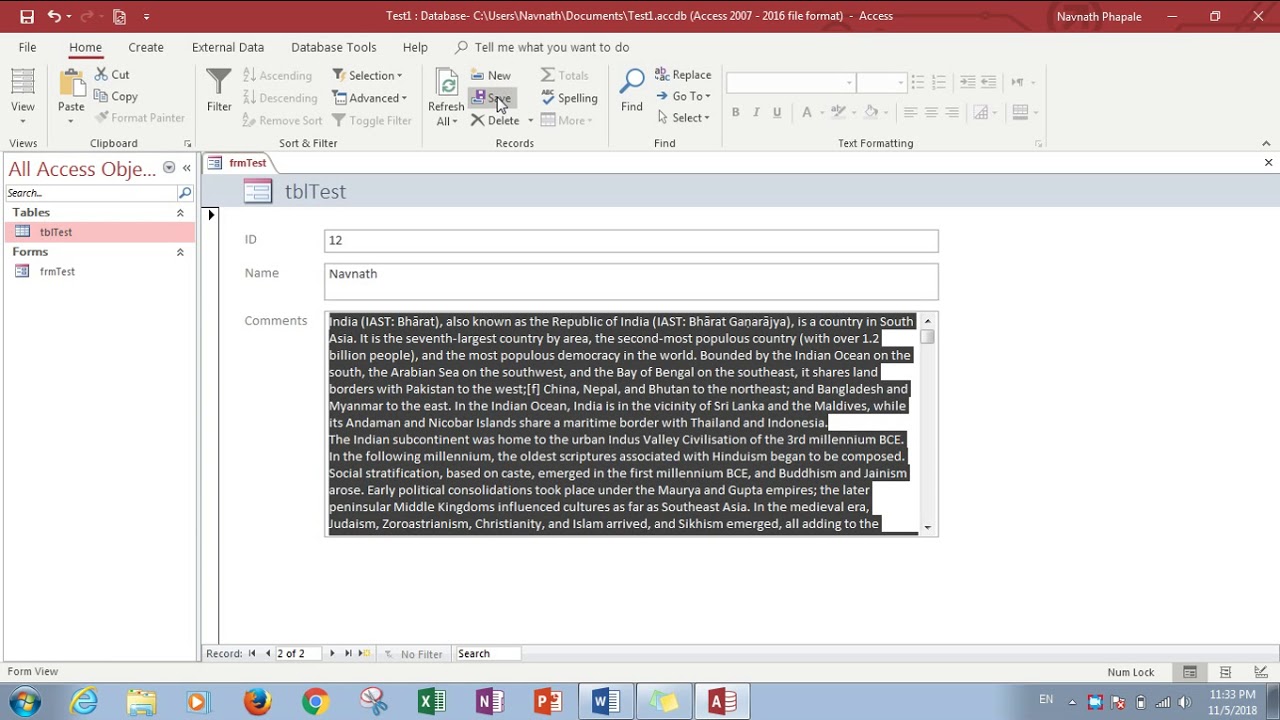 MS Access Long Text Field YouTube ms-access-long-text-field-youtube
