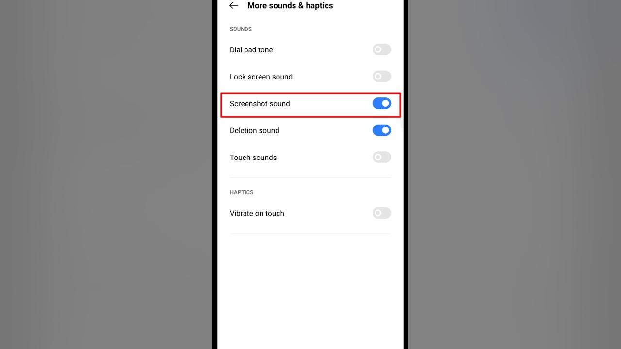 Screenshot Sound Settings Disable Off | How To Disable Screenshot Sound Setting | Screenshot ...
