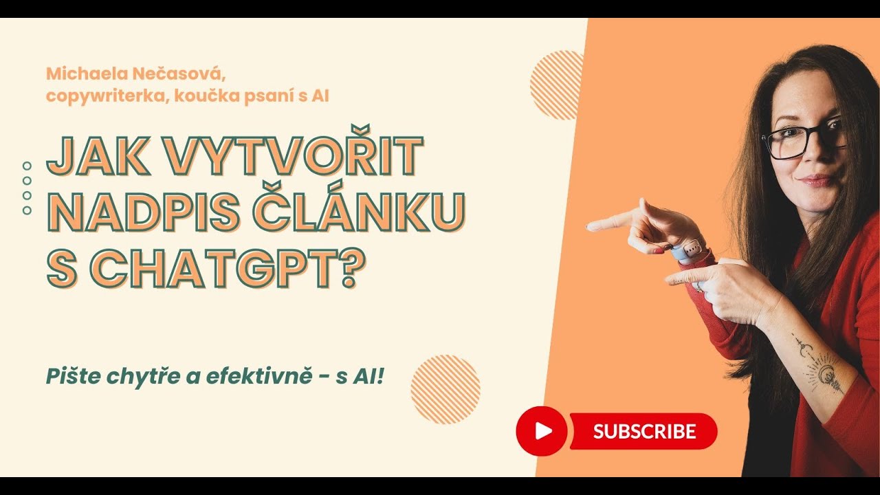 Jak vytvořit nadpis blogového článku s chatGPT - YouTube