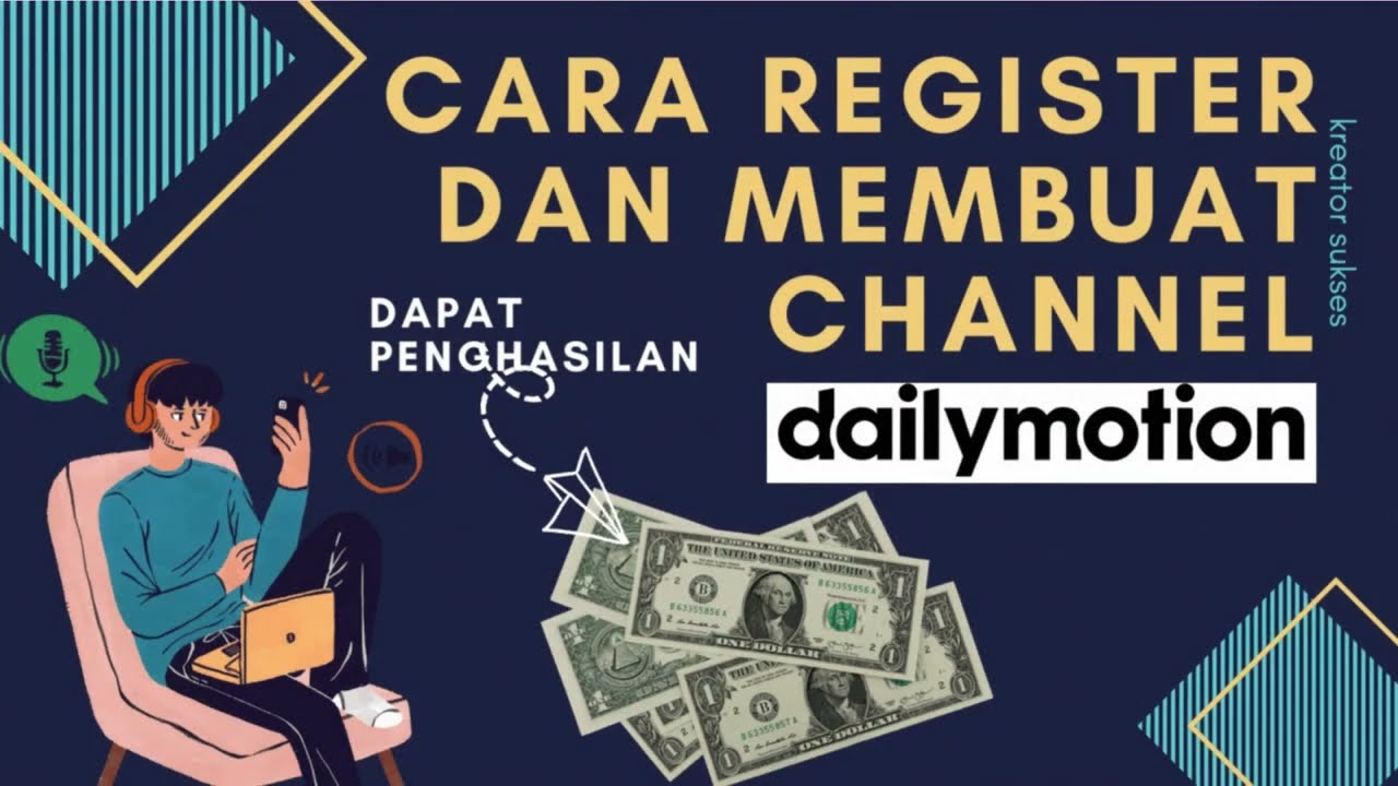Cara registrasi Membuat Akun dailymotion dan Membuat Channel Baru untuk ...