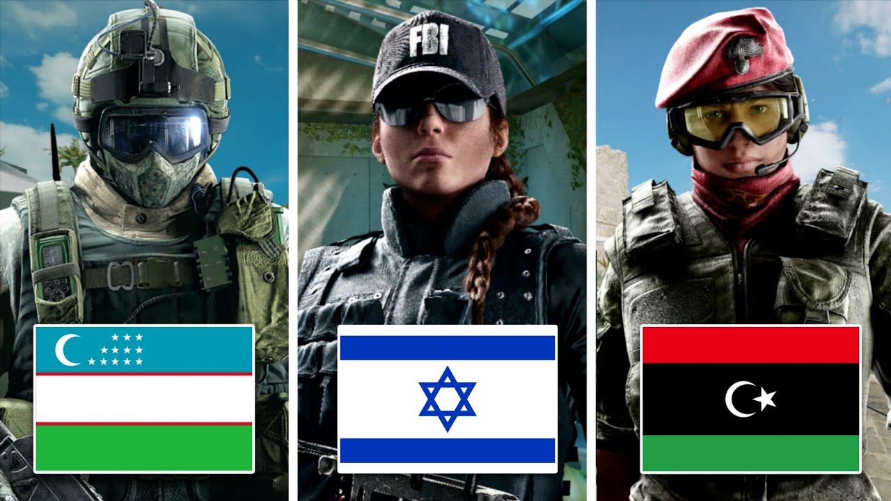 Every Operator's Nationality In Rainbow Six Siege! - YouTube
