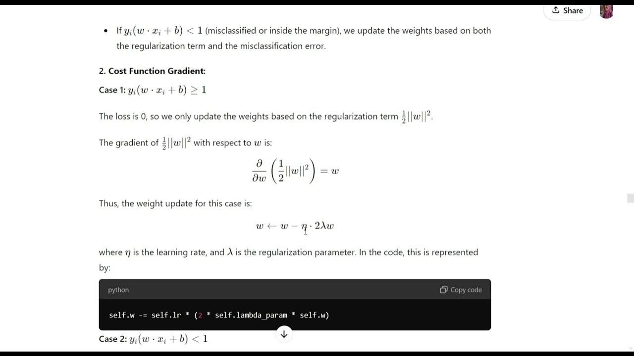 Svm Model From Scratch Youtube