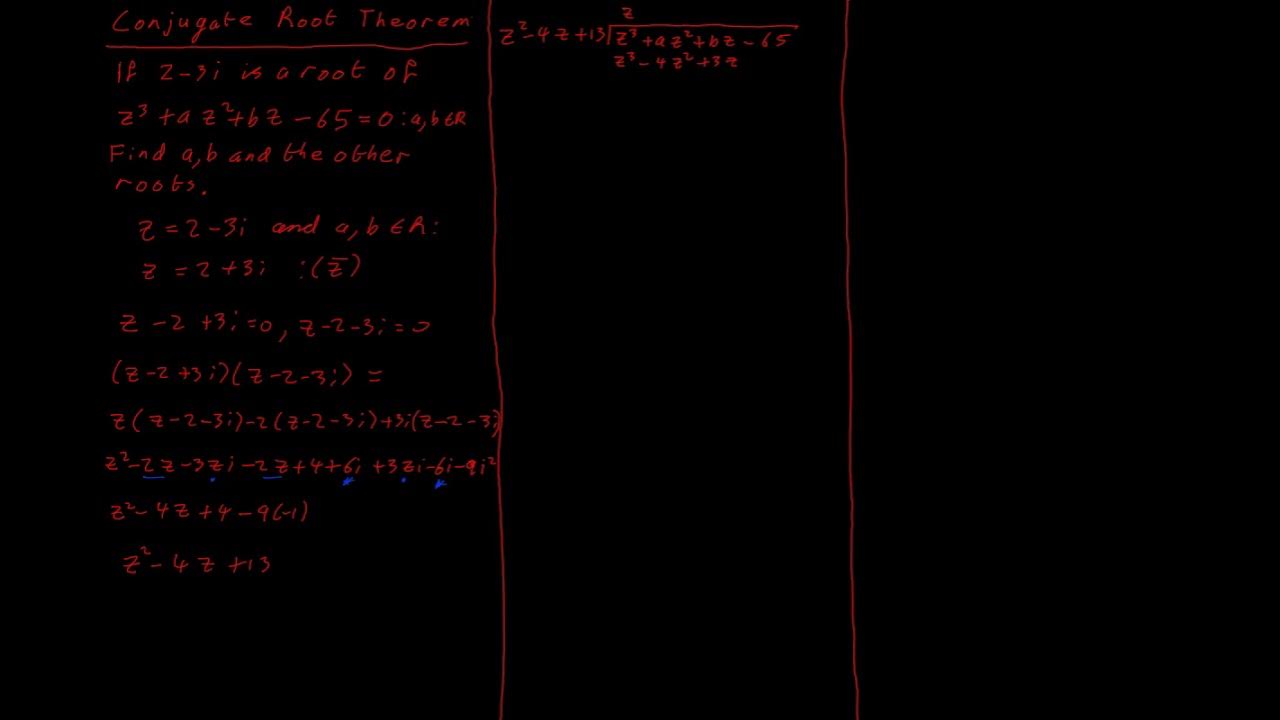 Conjugate Root Theorem 2 - YouTube