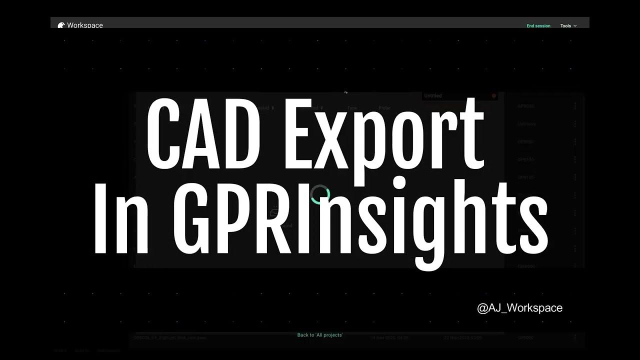 GPR Insights CAD Export - YouTube