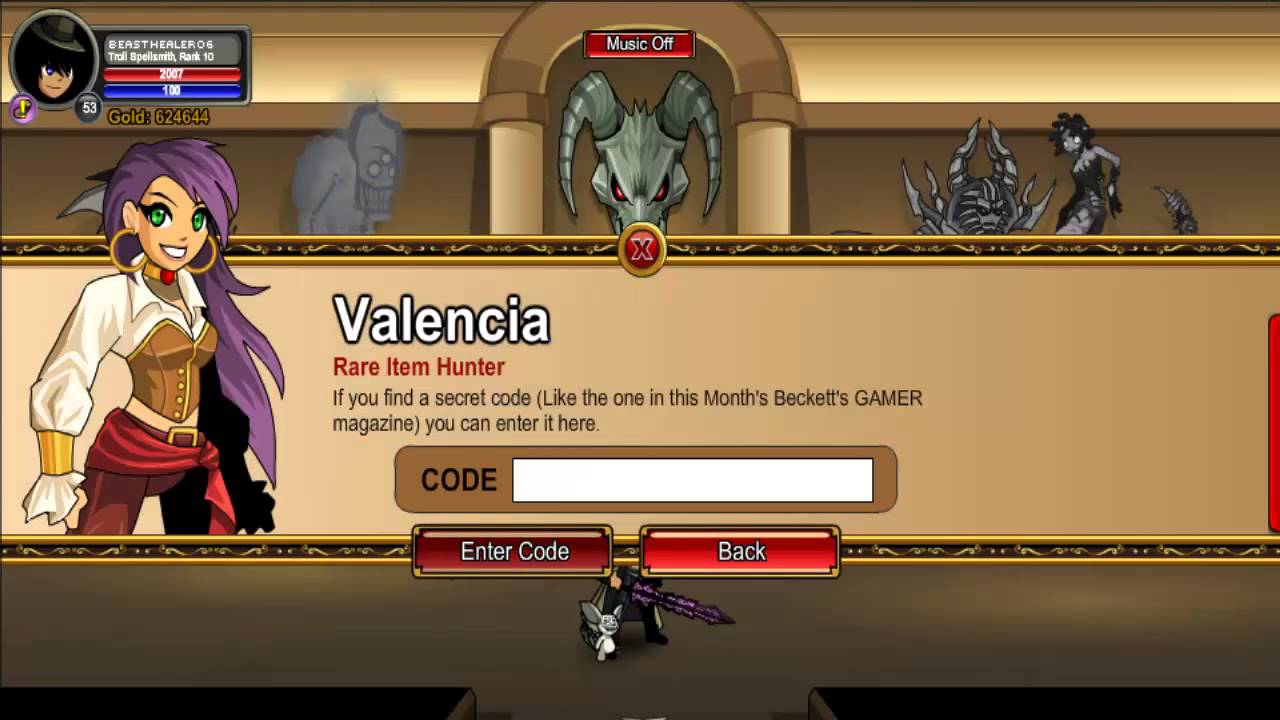 AQW - Valencia's New Code #3 - YouTube