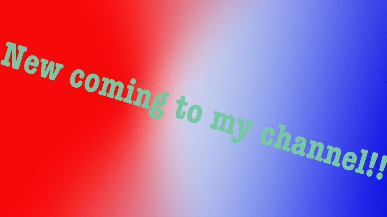 My channel is changing here is what it will be for now on. - YouTube