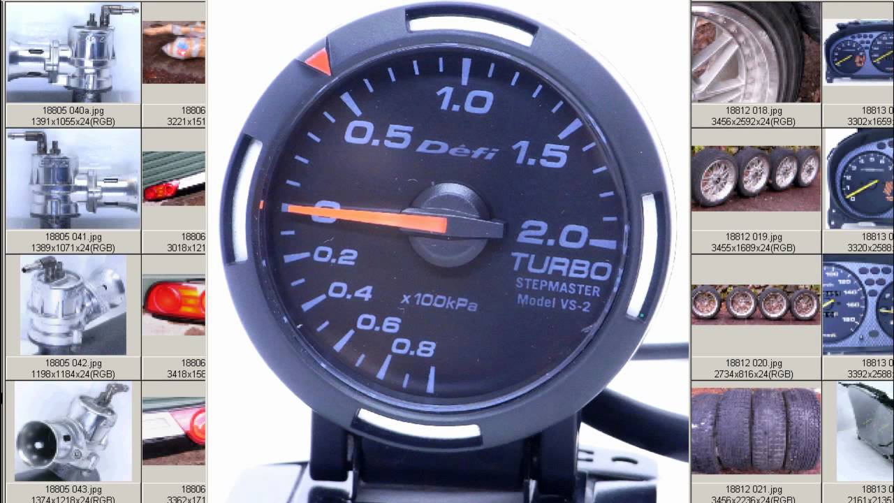 DEFI RACER boost gauge 52mm + sensor - YouTube