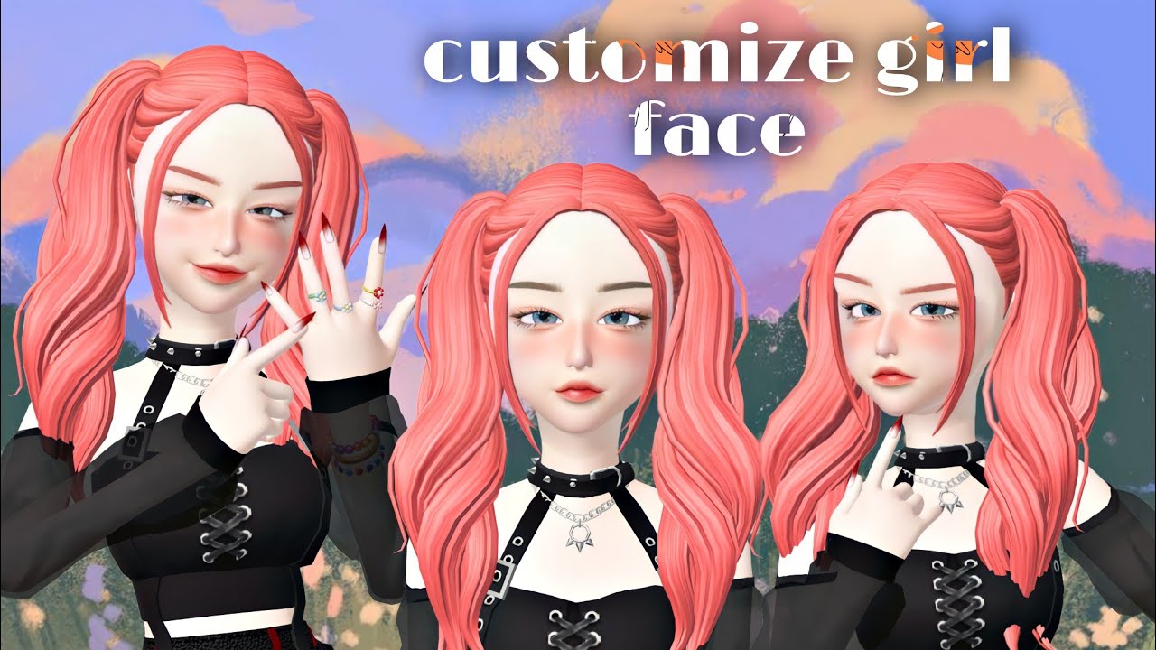 customize girl face| face tutorial Zepeto - YouTube