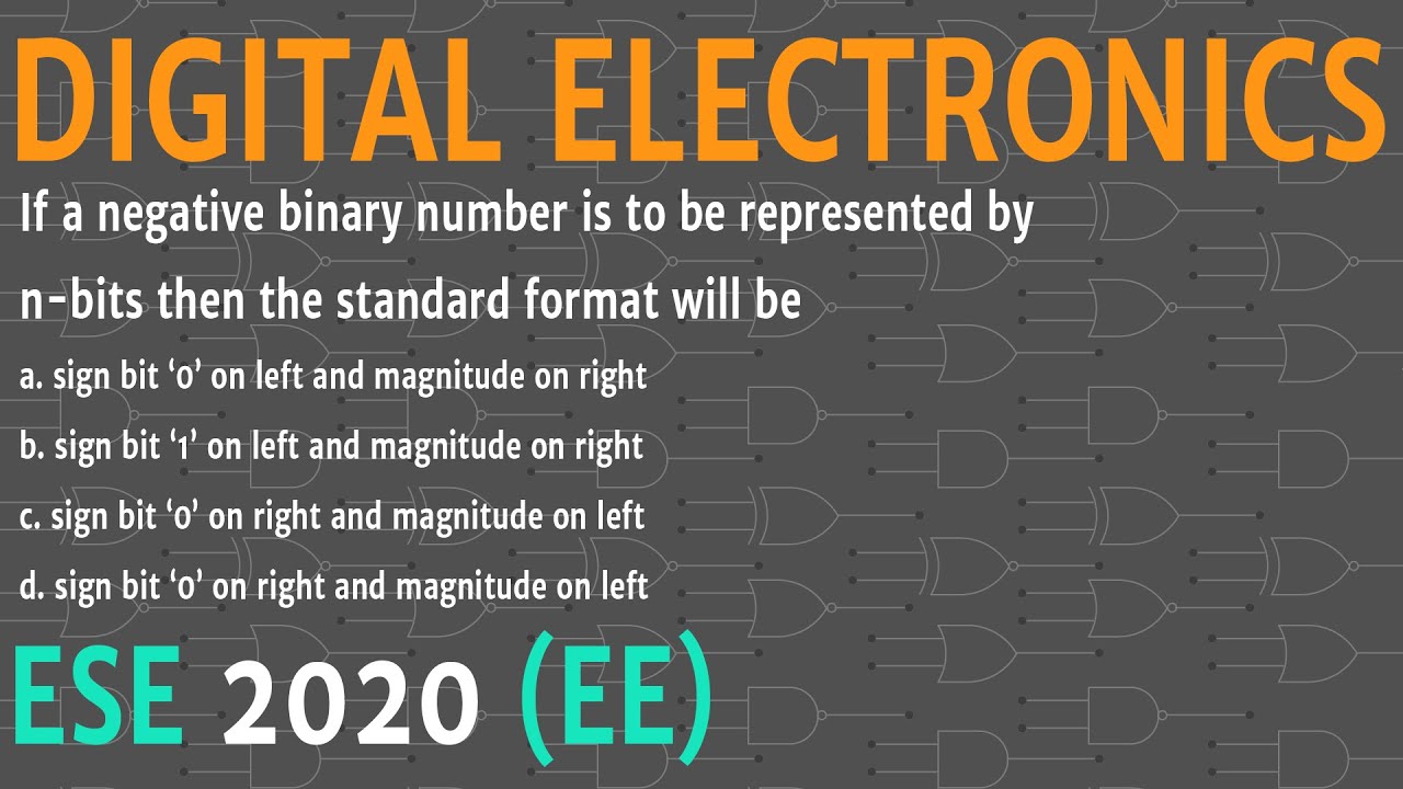 Sign binary representation || ESE 2020 EE - YouTube