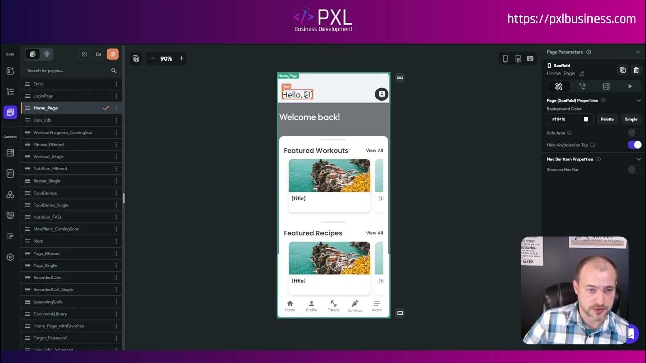 FlutterFlow App Build Case Study - Home Screen - YouTube