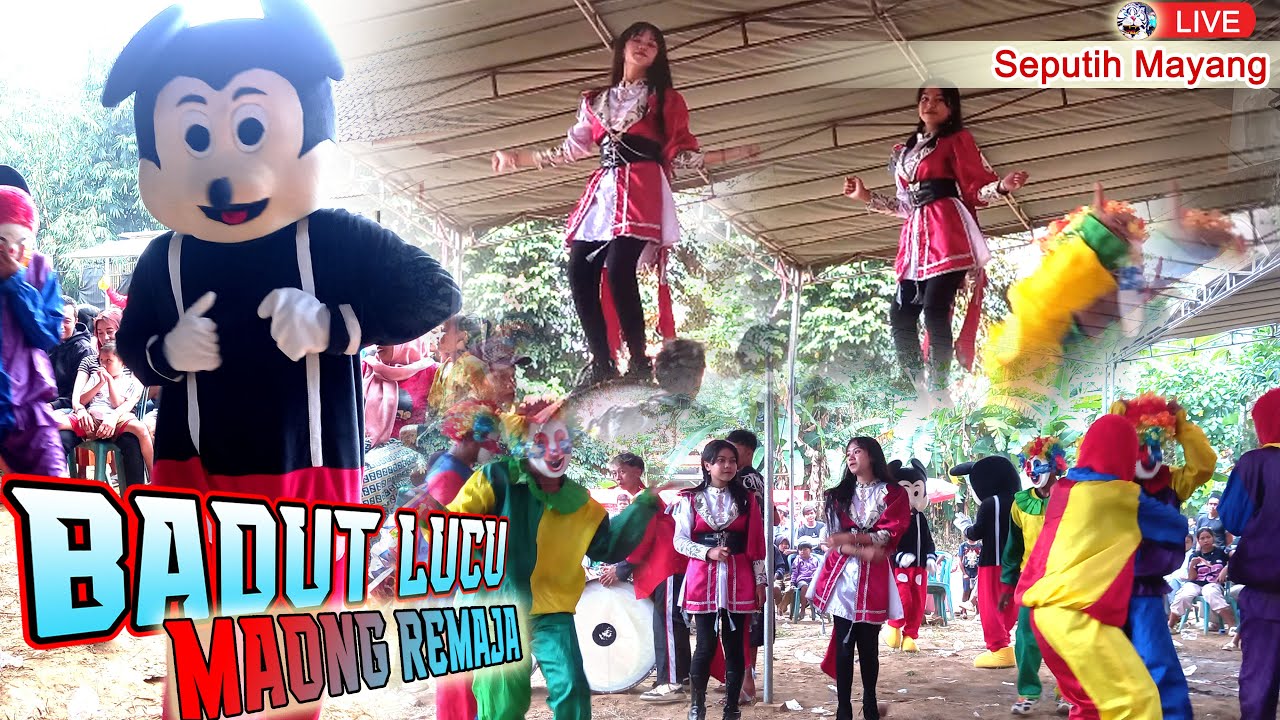 MICKEY MOUSE CLOWN MAONG TEENAGERS LIVE SEPUTIH MAYANG | FUNNY CLOWN ...