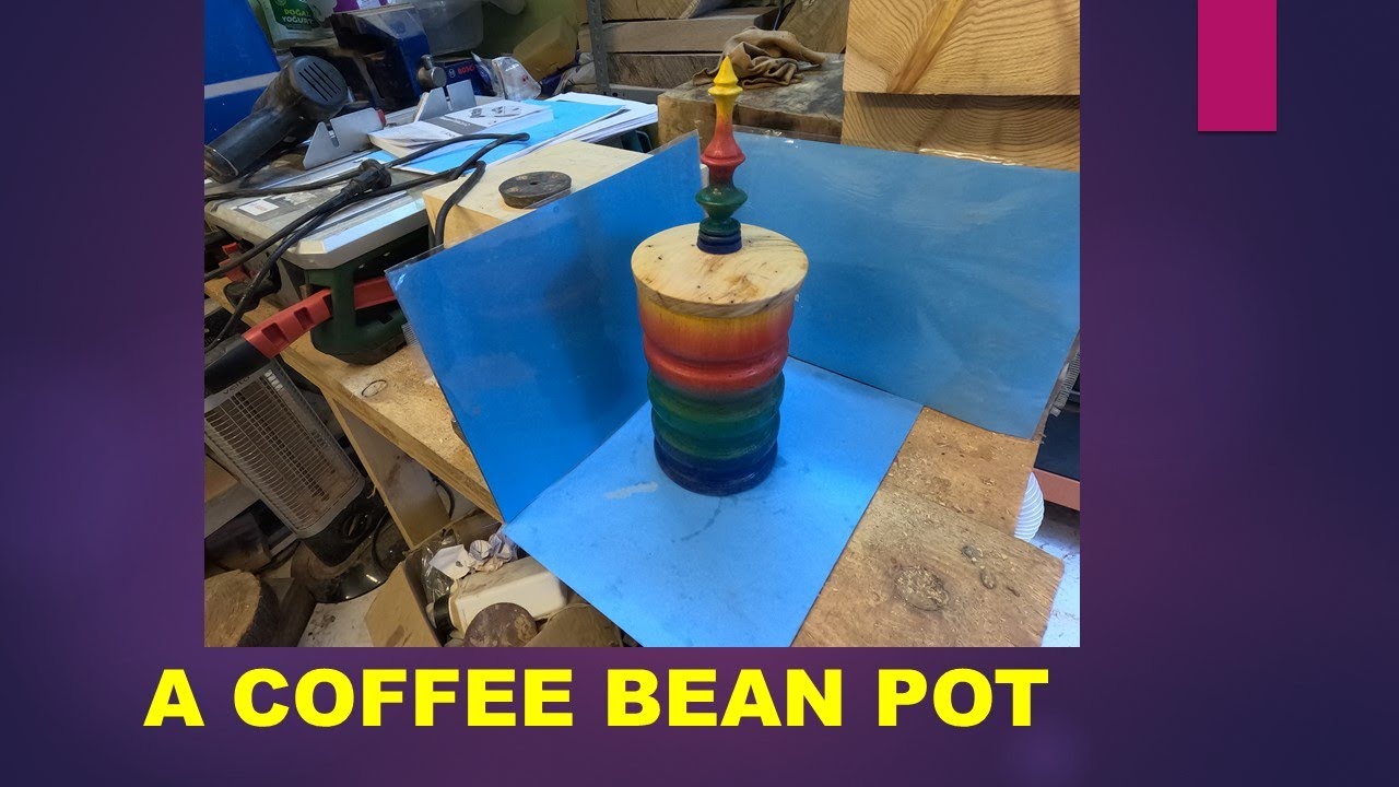 FIREWOOD, CHESTNUT and MAPLE COLORED COFFEE POT #woodturning - YouTube