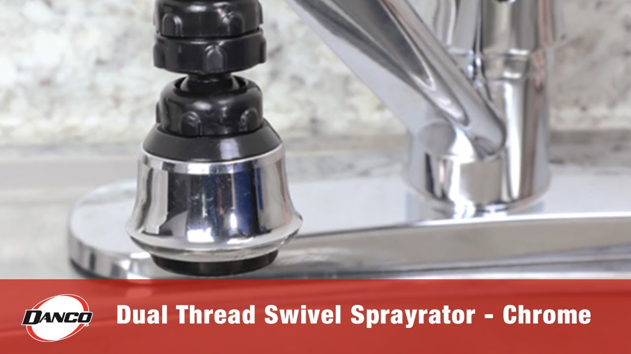 1.5 GPM Dual Thread Swivel Sprayrator in Chrome - YouTube