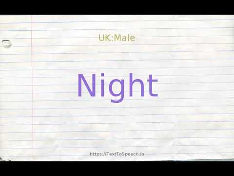 How to pronounce night - YouTube