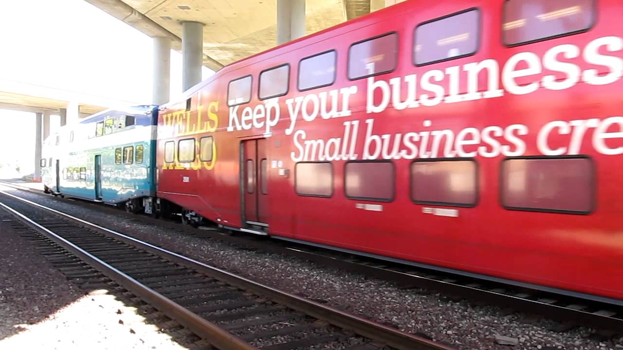 Coaster #2309 & Coaster #3001 Depart From Sorrento Valley Station 05-14 ...