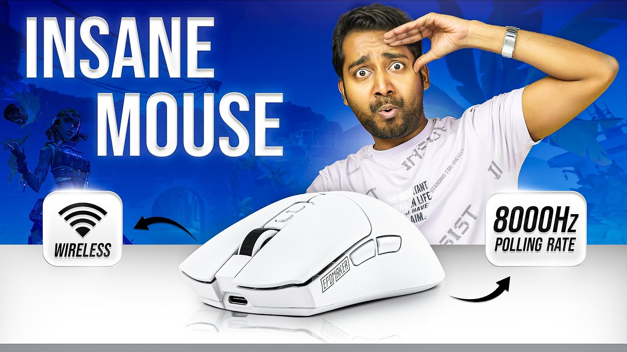 I Tested Epomaker CLICK Gaming Mouse - 8000Hz 🤯 | FASTEST Wireless ...