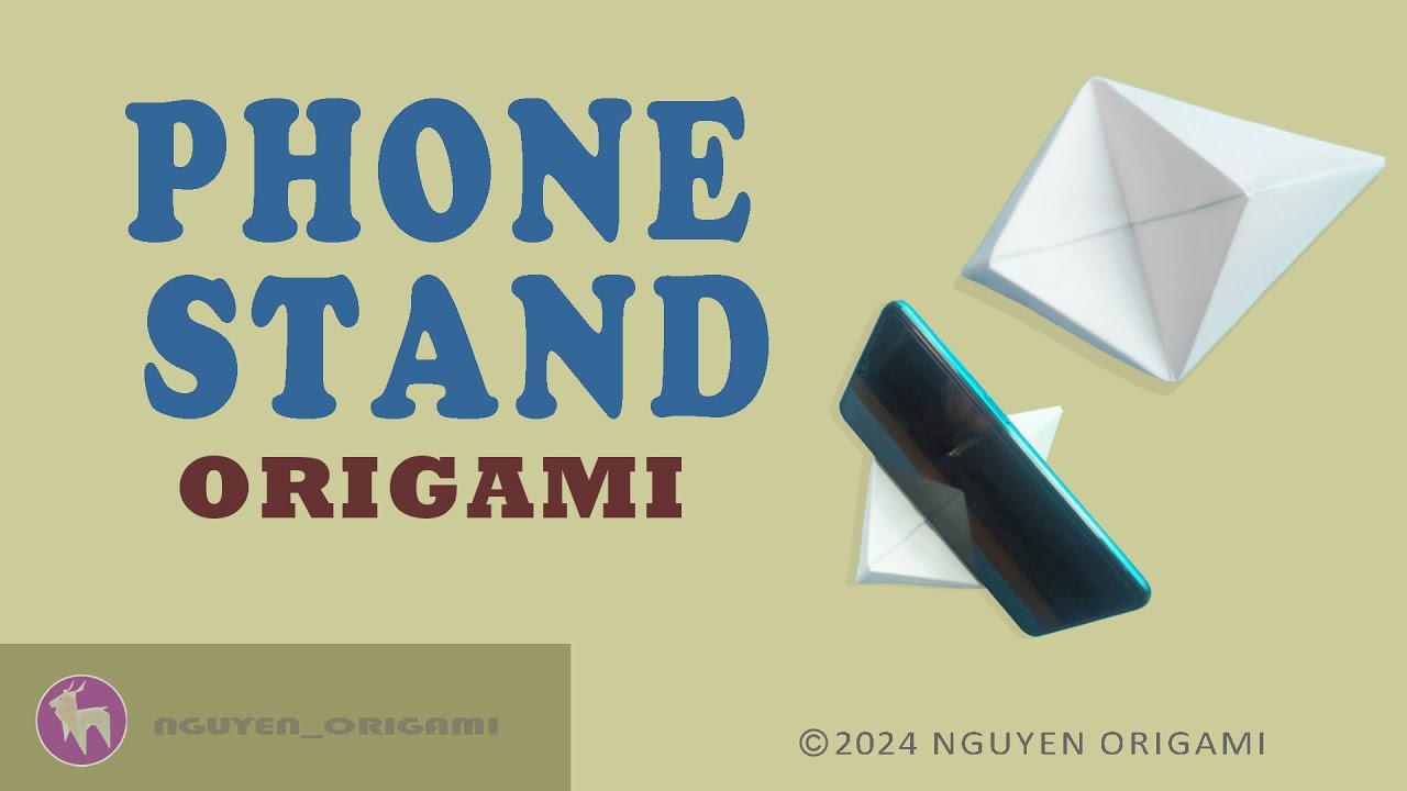 Origami Phone Stand - How to Make Origami Phone Stand - DIY - YouTube
