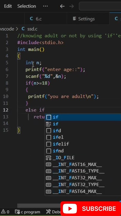 6 50 C Program Use Of If Else Clanguage C Trending Viral Shorts Coding Youtube