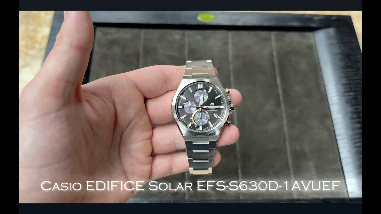 Casio EDIFICE Solar EFS S630D 1AVUEF - YouTube