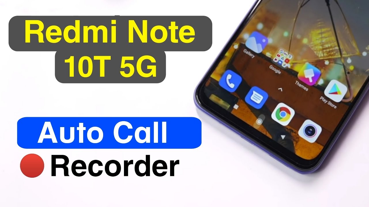 How to Auto Call Record in Redmi Note 10T 5g | Redmi Note 10T 5g Auto ...