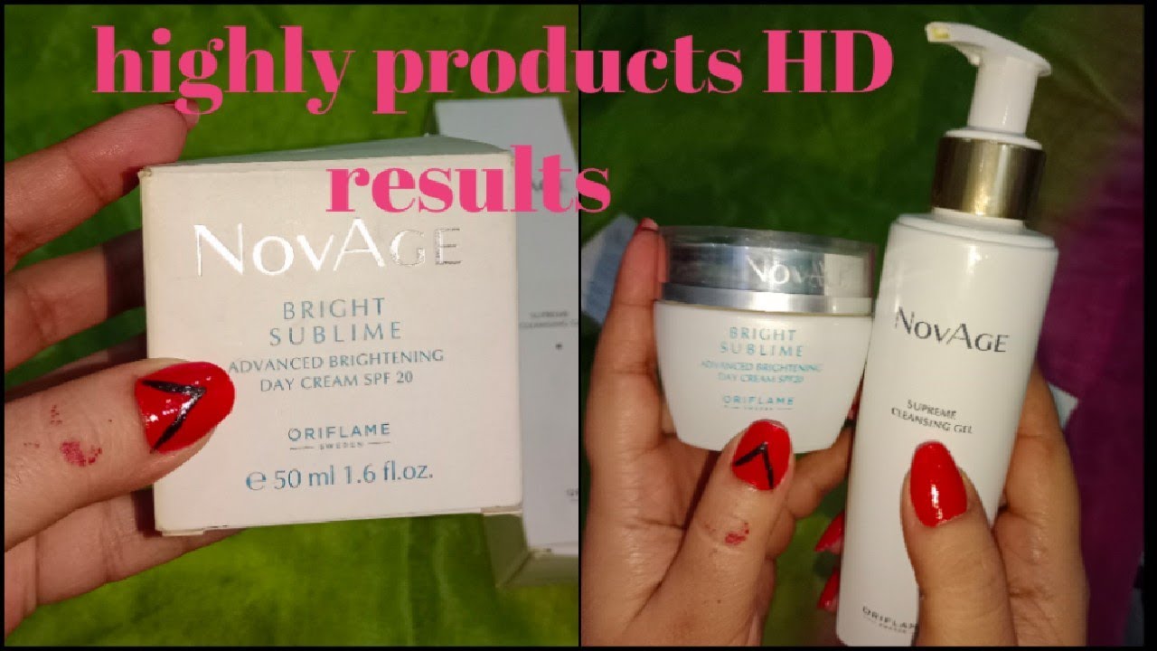 Novage & oriflame day cream || Novage supreme cleansing gel...HD ...