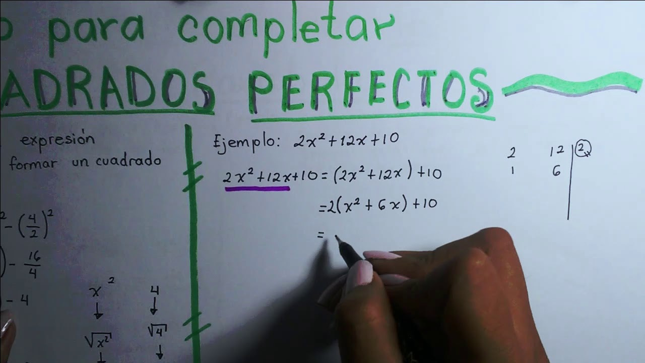 Proceso para completar cuadrados perfectos | Profe Lisseth - YouTube