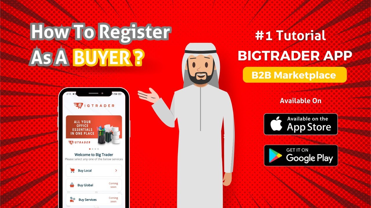 How To Register As A Buyer? | BigTrader App - B2B Marketplace Qatar ...