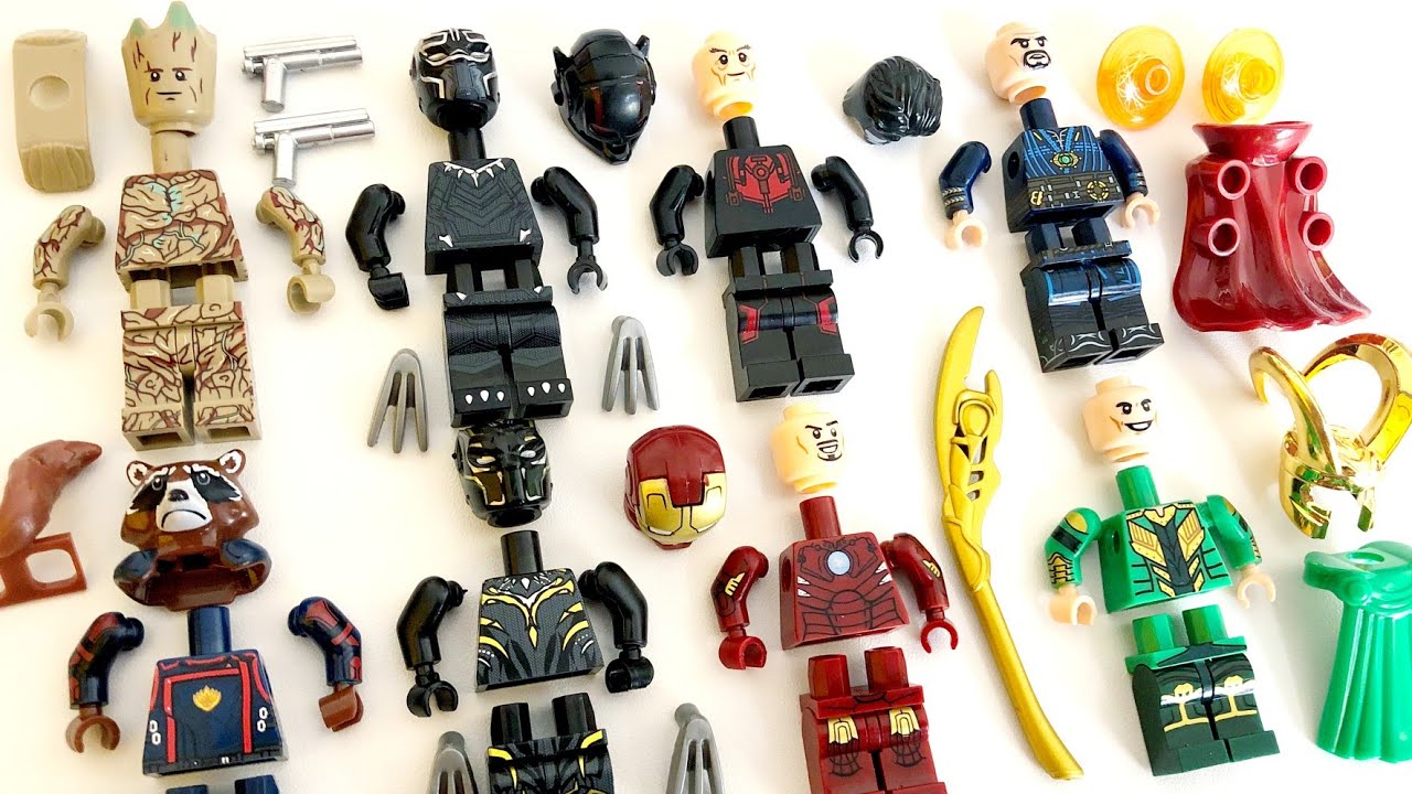 Lego Marvel Infinity Saga | Black Panther, Ironman, Killmonger, Groot ...
