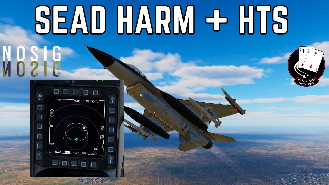 F-16C Viper SEAD med HARM och HTS-pod | DCS World | NOSIG | 42d - YouTube