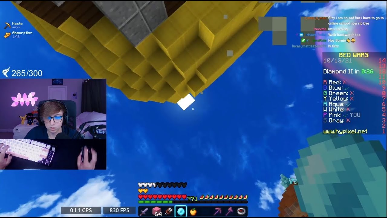 Fiizy Pulls Off Crazy Enderpearl Play In Bedwars... - YouTube