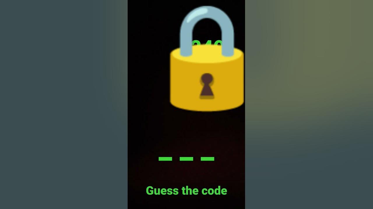 guess the code - YouTube