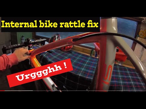 Internal cable bike rattle fix - YouTube