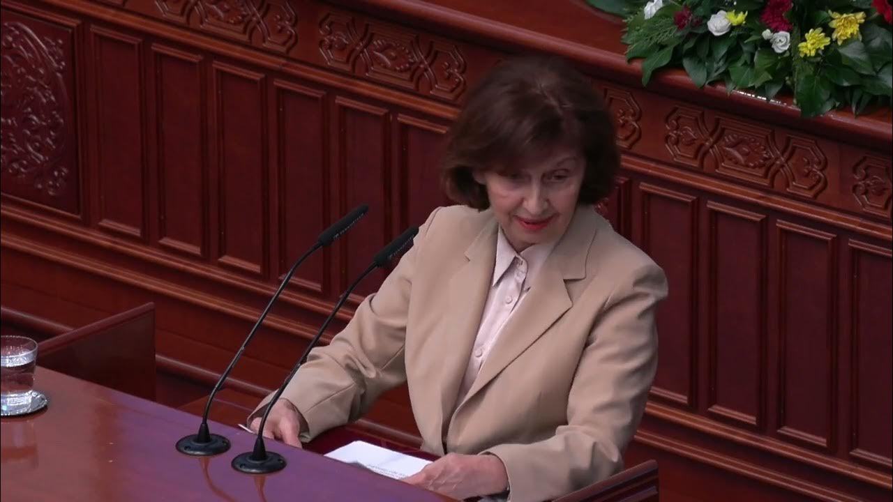 Гордана Силјановска Давкова Собраниска седница 7 03 2025 Youtube