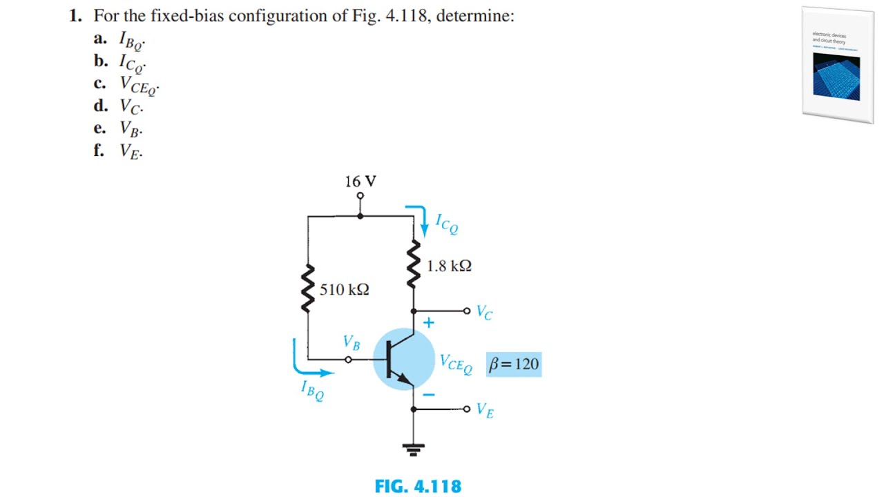 Problem 1 | Chapter 4 | Electronic Devices and Circuit Theory Boylestad ...