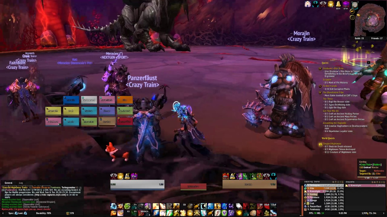 WoW: Legion | Heroic Raid night! with new Guild! (Crazy Train) - YouTube