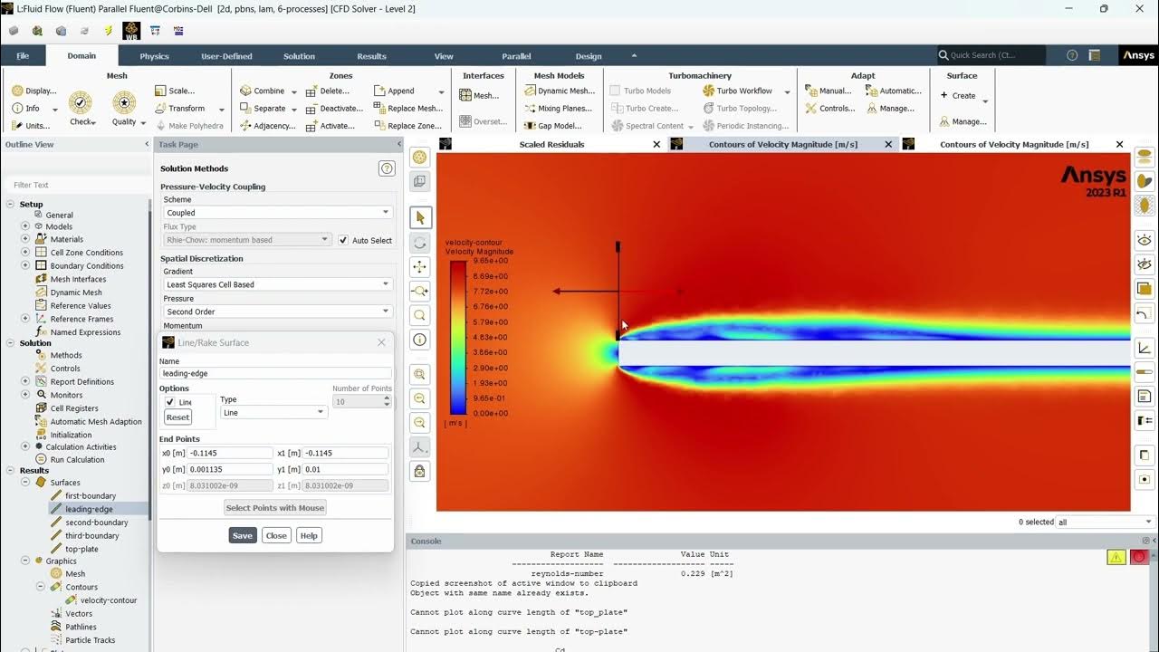 Thin Plate Wind Tunnel ANSYS Fluent - YouTube