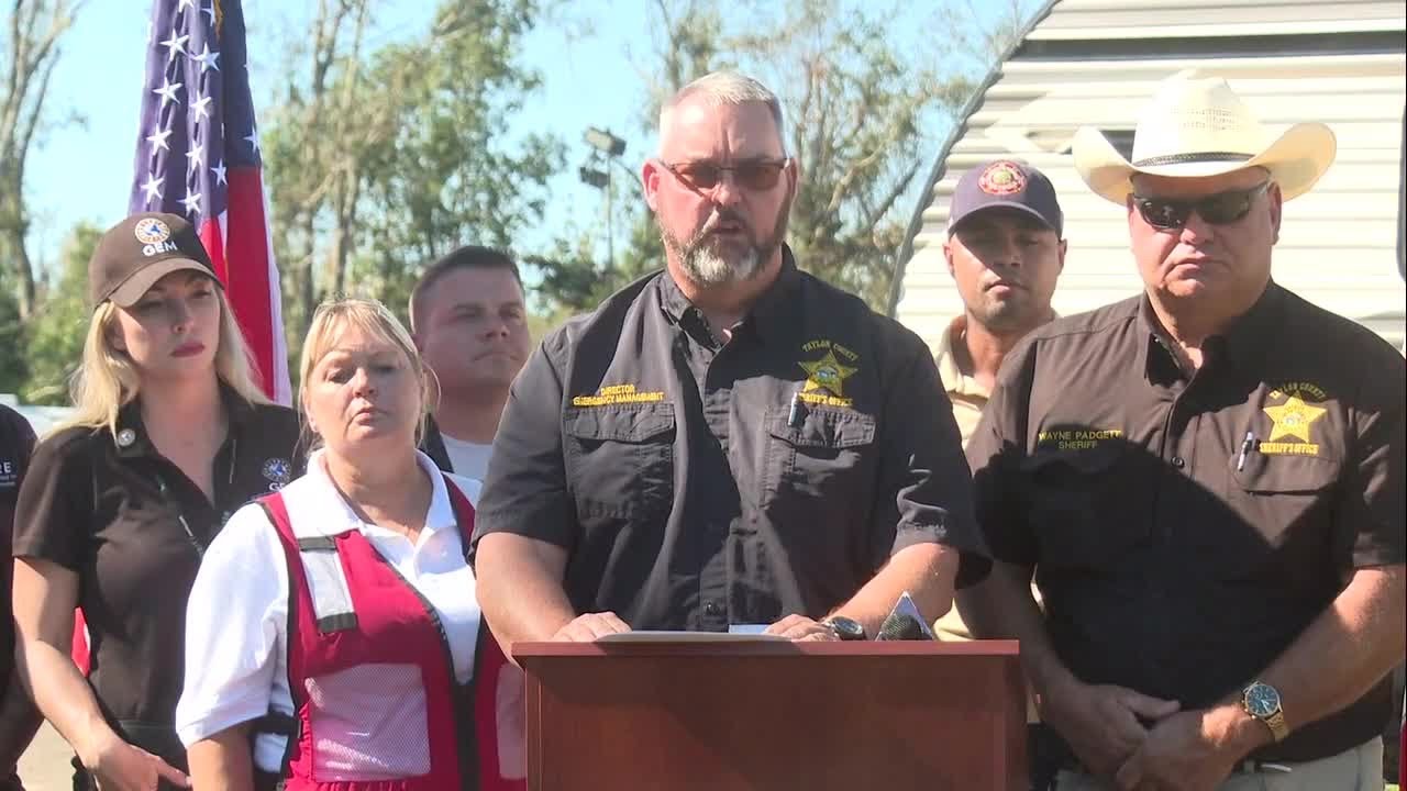 TAYLOR COUNTY ON STORM RECOVERY PRESSER - YouTube