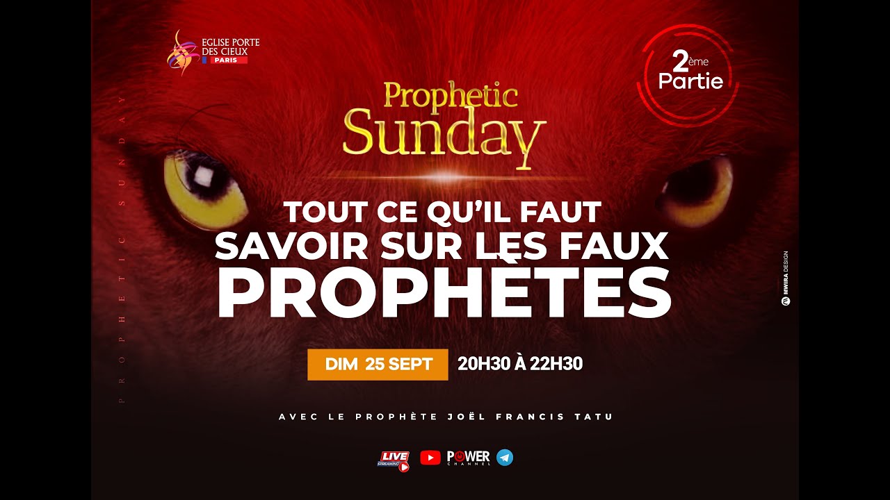 TOUT CE QU'IL FAUT SAVOIR SUR LES FAUX PROPHETES AVEC LE PROPHETE JOEL ...